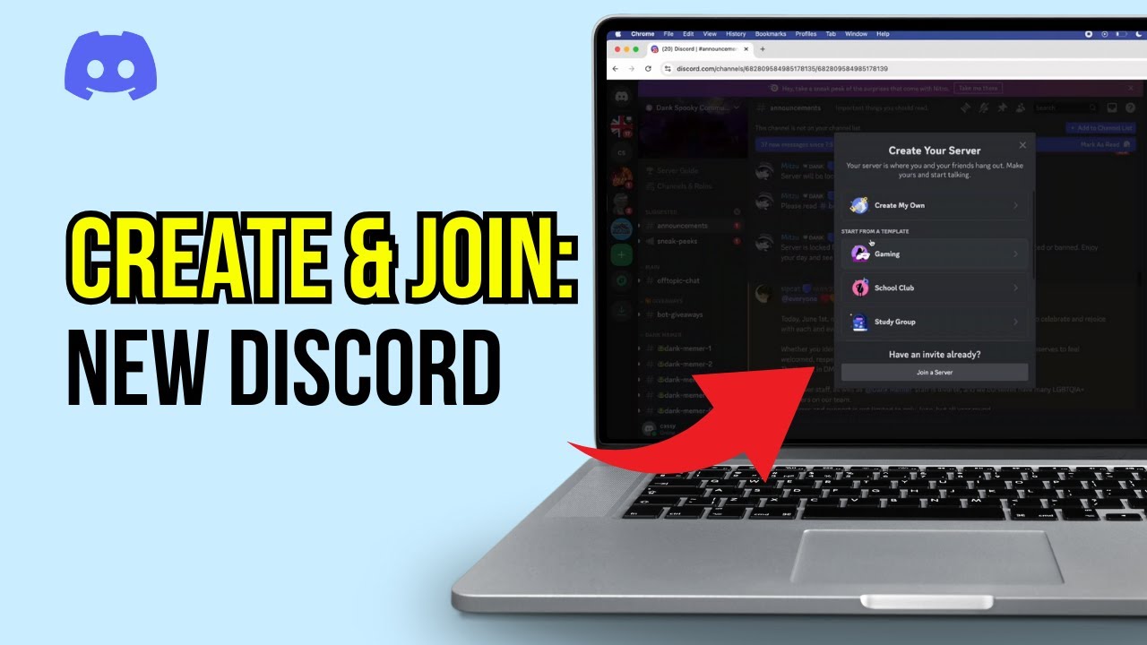 How to Create and Join New Discord - GUILDS (ONLY WAY) - YouTube