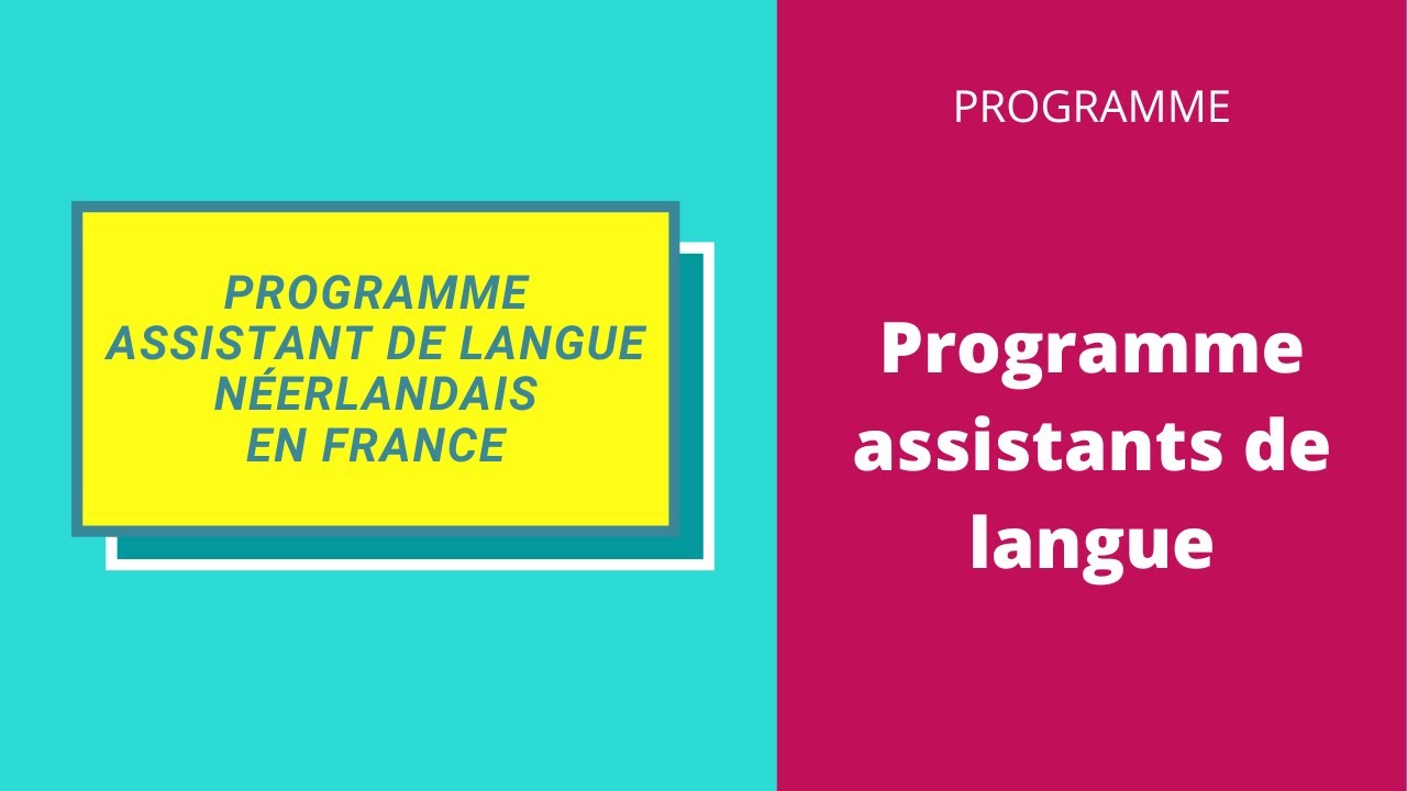 Programme assistants de langue néerlandaise en France - YouTube