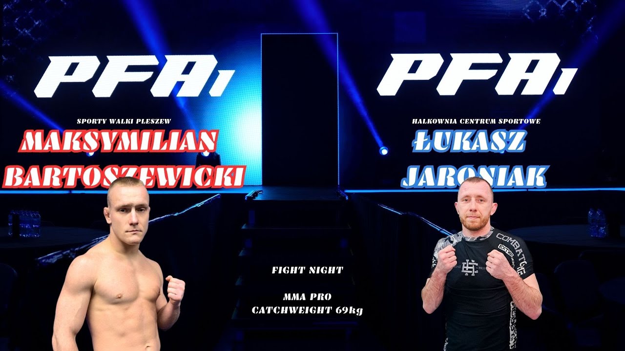 PFA 1 | Walka wieczoru | Maksymilian Bartoszewicki vs Łukasz Jaroniak | MMA Pro | Catchweight ...