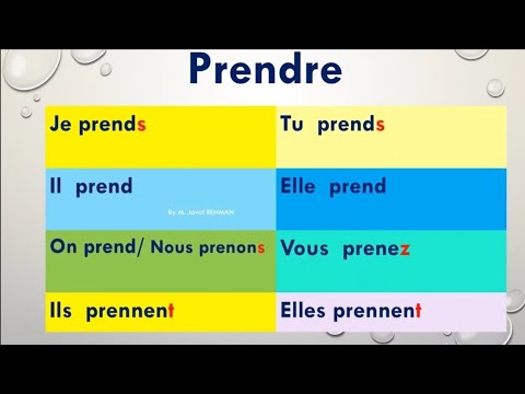 Lesson 19 #Verb#Prendre#totake#Use of verb PRENDRE in french - YouTube