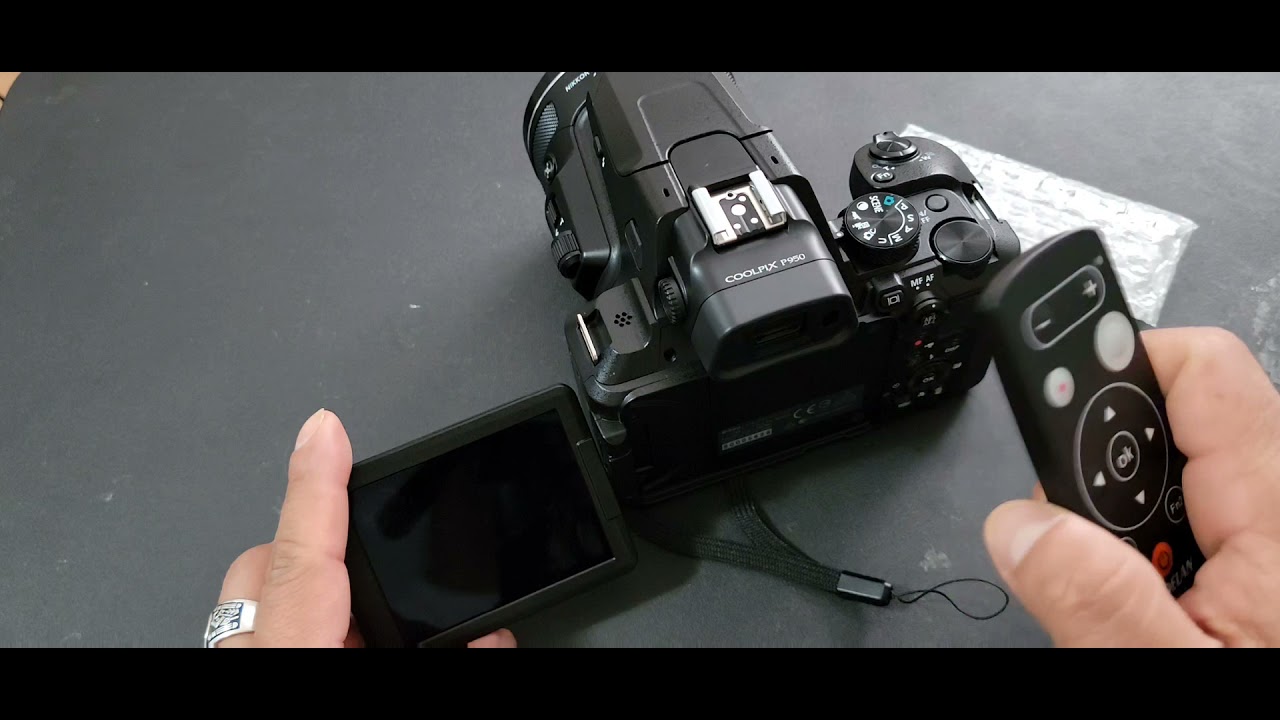 Nikon coolpix P950 como conectar control remoto marca AODELAN. - YouTube