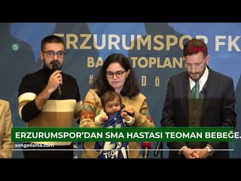 Erzurumspor'dan SMA hastası Teoman bebeğe destek