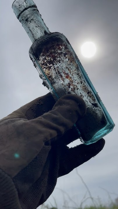 RARE Bottles Dug! Bottle Dump Digging Treasure Hunting Mudlarking Metal Detecting Privy Relic ...