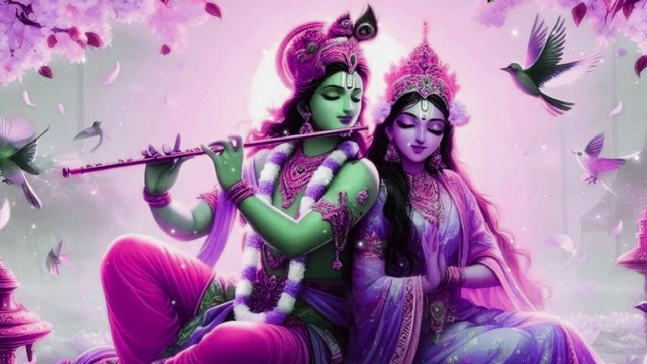 Radha Krishna relaxing morning 🌅 flute | Radha Krishna meditation flute ...