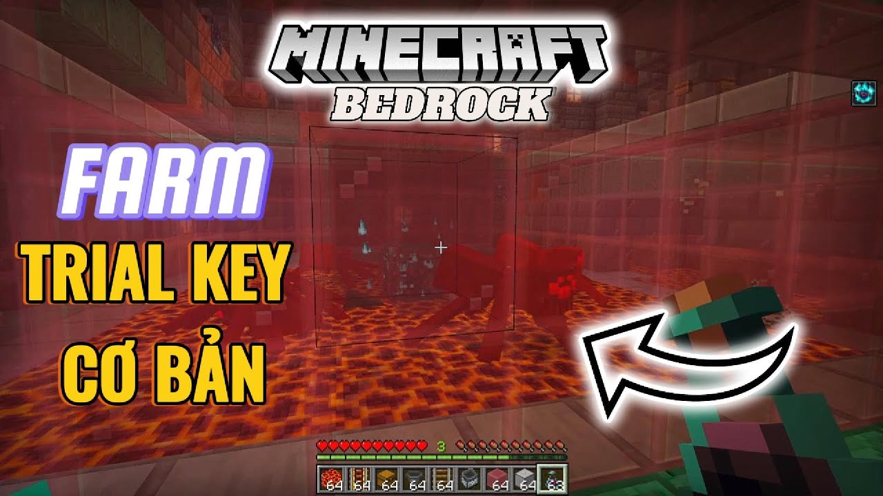 Hướng Dẫn Xây Máy Farm Trial Key Cơ Bản Trong Minecraft Bedrock 1.21 ...