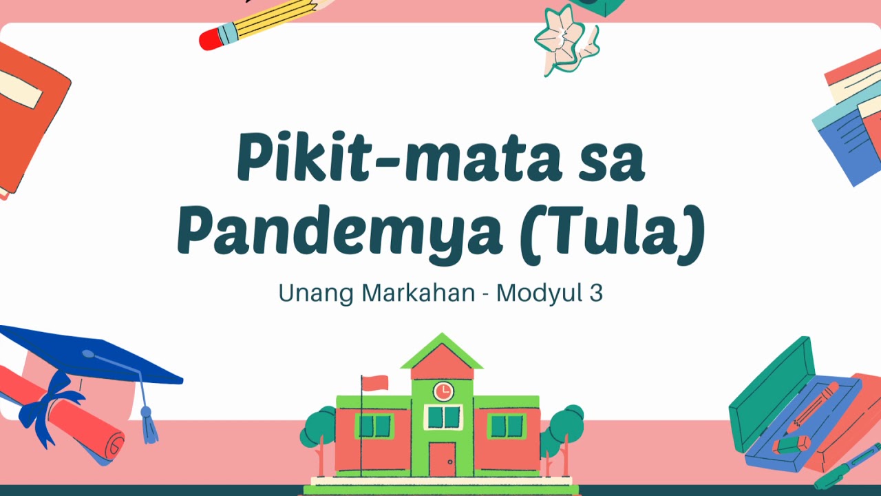 PIKIT-MATA SA PANDEMYA (TULA) Ni Julieta B. Del Rosario - YouTube