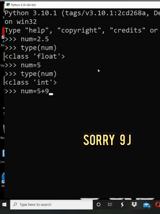9 Datatypes Program In Pythonpython Course For Beginners Pythoncodingcomputermcqsshorts