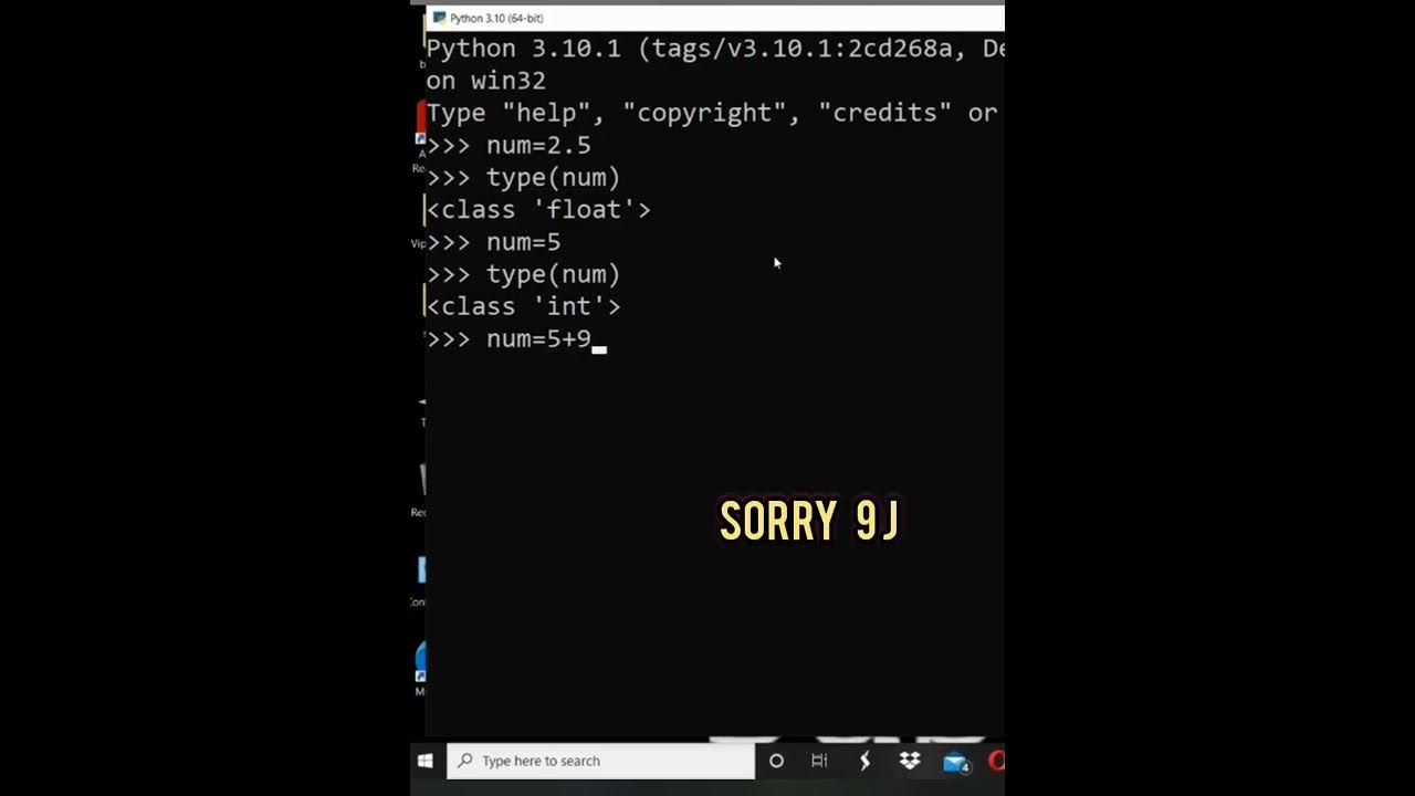 #9 DataTypes Program in Python||Python Course for Beginners |PythonCoding|ComputerMcqs||Shorts ...