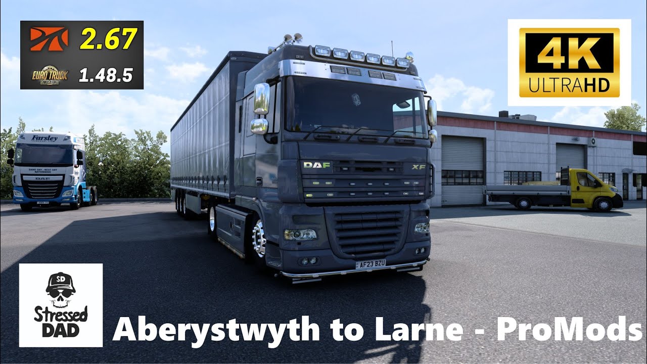 Aberystwyth Wales to Larne Northern Ireland in a DAX XF Truck | ETS2 ...