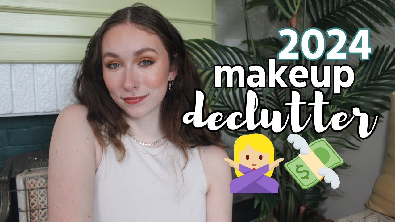 2024 MAKEUP DECLUTTER | end of year declutter | makeup I'm getting rid of!! - YouTube
