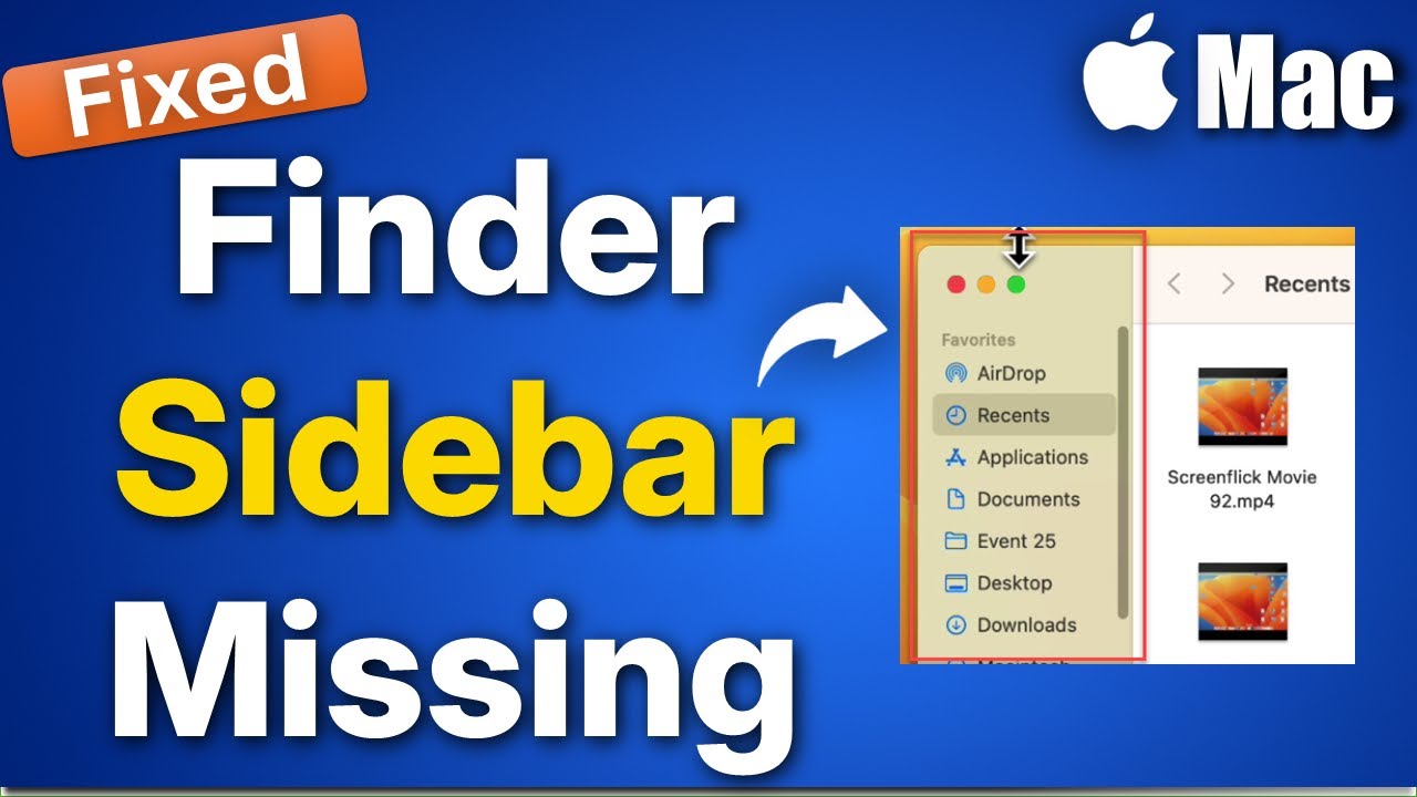 Finder Sidebar Tree Missing in Mac : Fix - YouTube