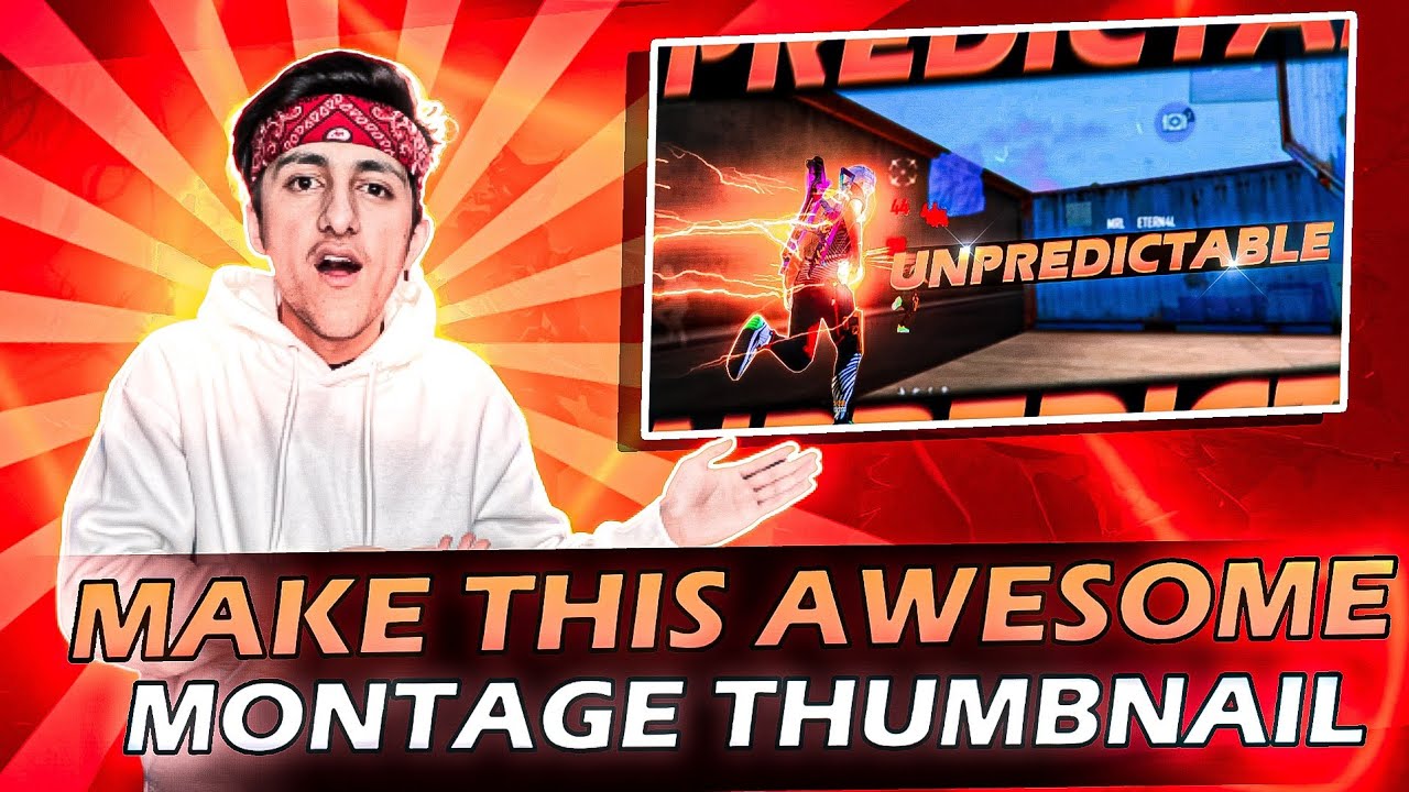 How to make this awesome montage thumbnail...!🔥 - YouTube