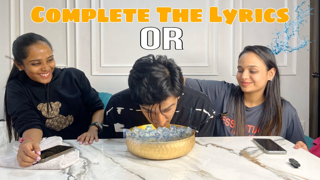 COMPLETE THE LYRICS Challenge 😜ft. Friends | Tanvi Joshi - YouTube