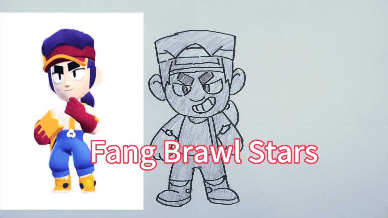 How To Draw Fang | Brawl Starts - YouTube