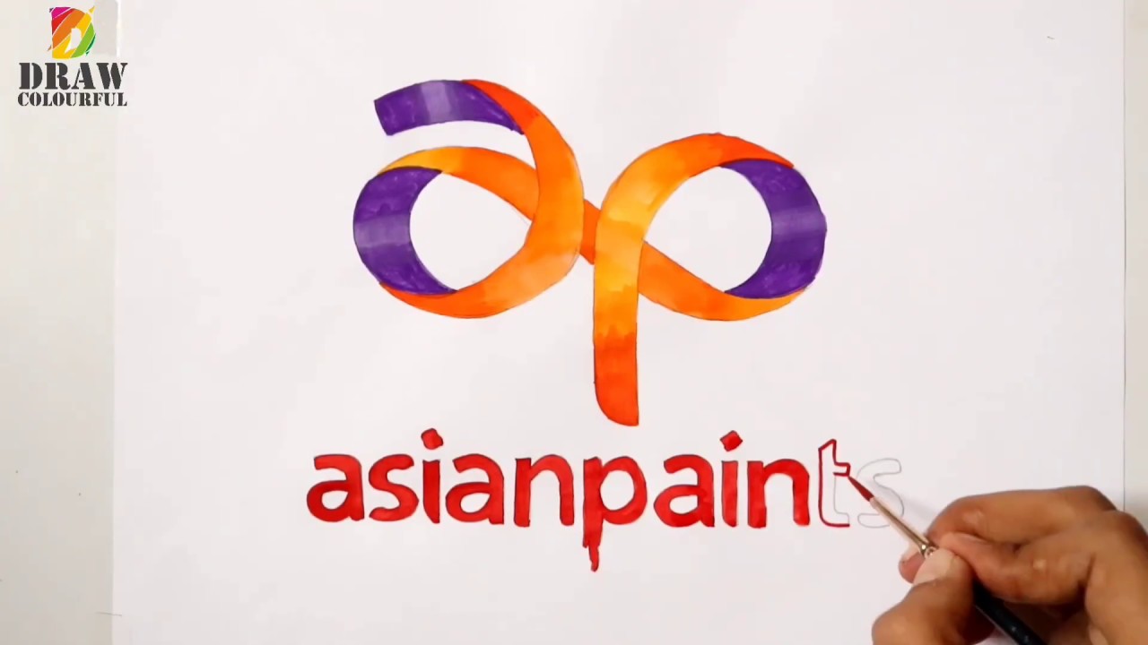 Asian Paints logo drawing | How to draw | asian paints colour shades ...