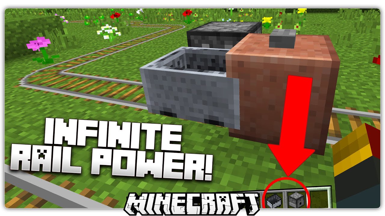 Minecraft 1.10 Trick: Use Simple Items for Infinite Minecart Power ...