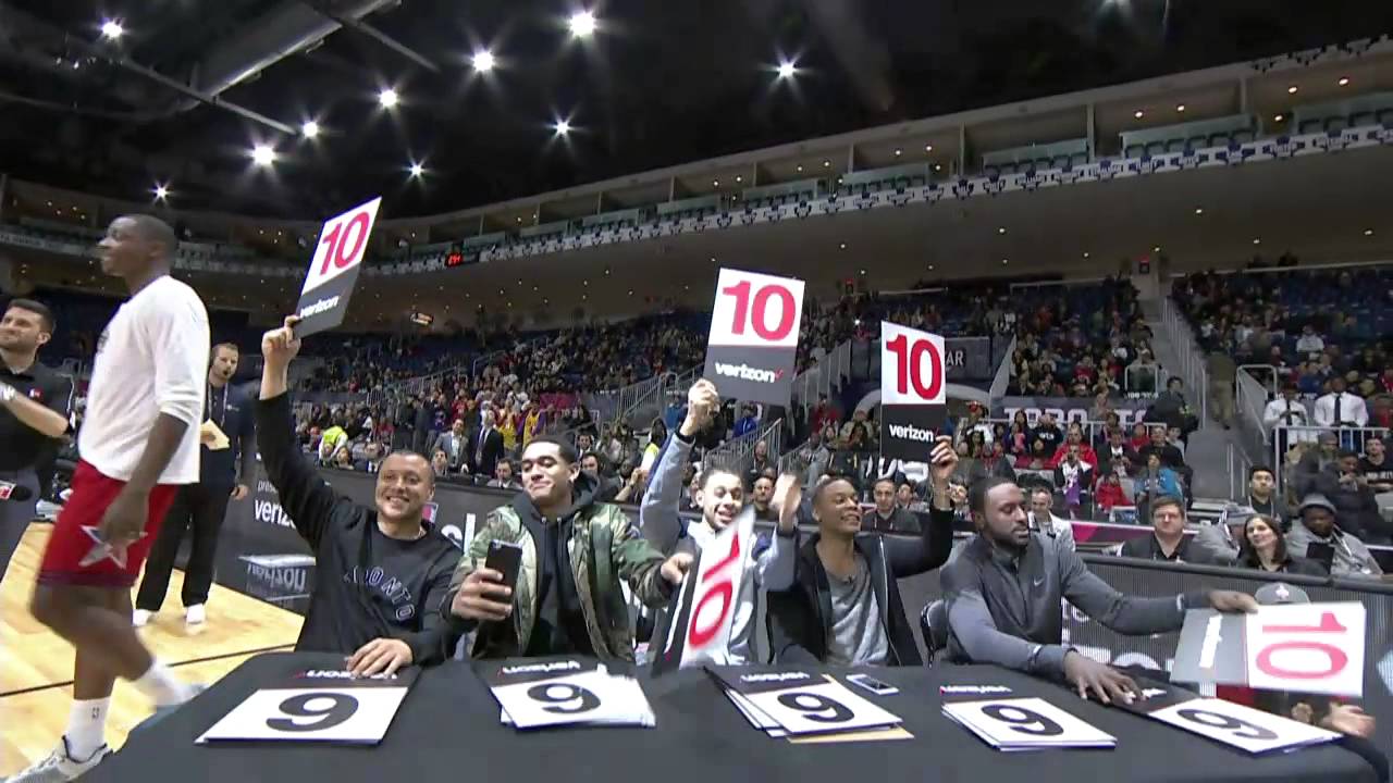 DJ Stephens' NO-STEP Between-the-Legs at NBA D-League Dunk Contest ...