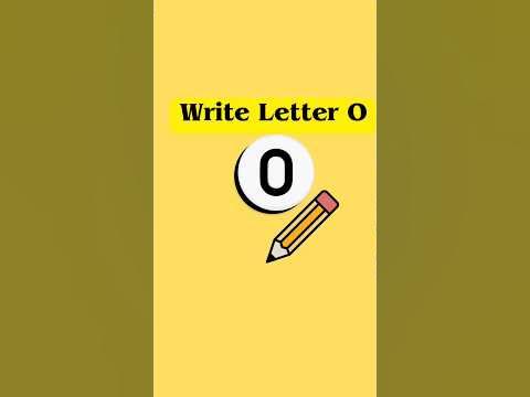 how to write capital letter O | write letter O | alphabet writing for ...