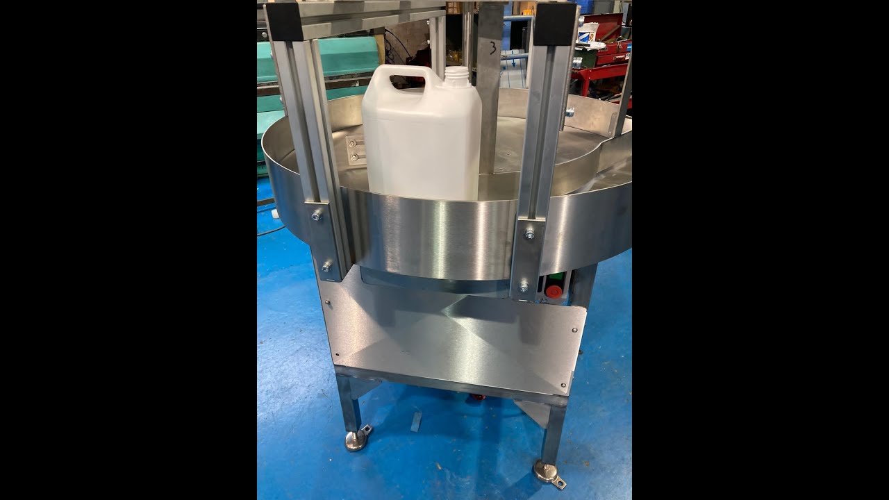 Bottle Sorter Unloading Table UK Manufactured at C-Trak Ltd - YouTube