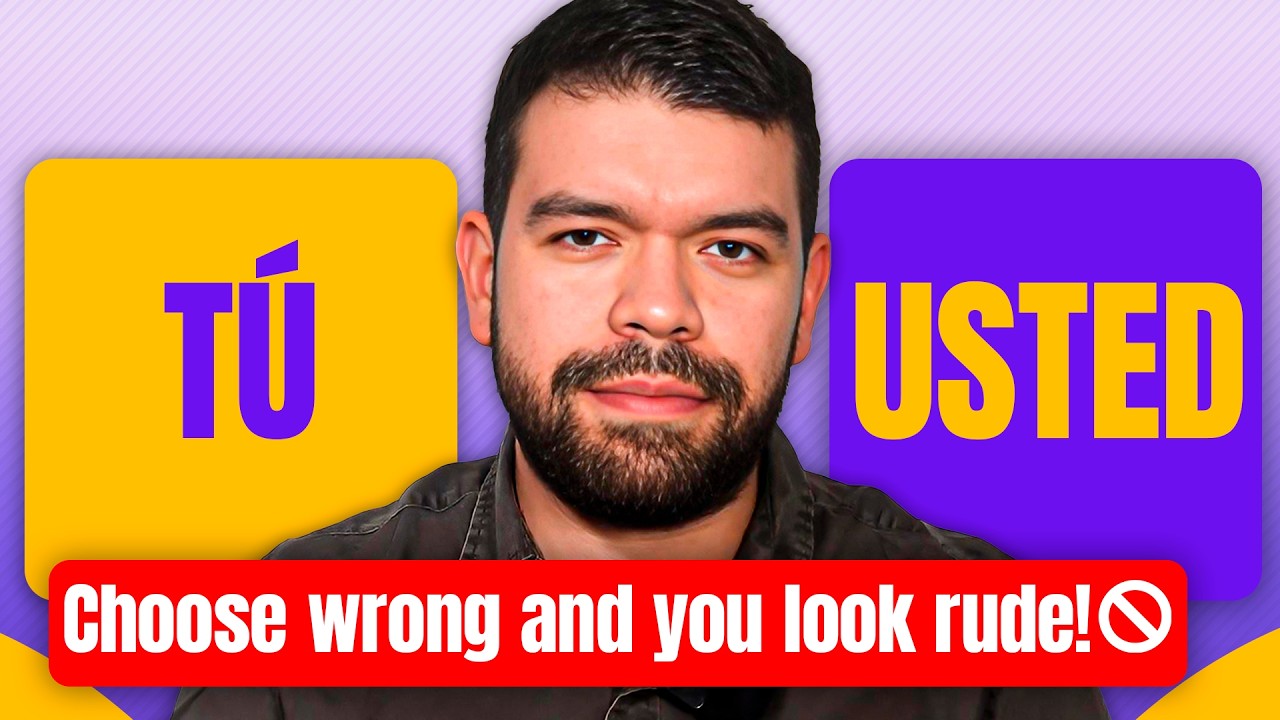 How to use the TÚ and USTED? - YouTube