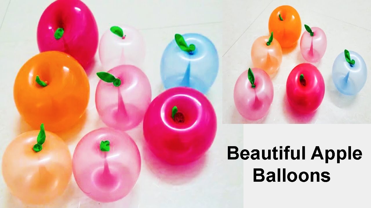 $ #AppleBalloons | How to make an Apple Baloon - Toys for Children's ...