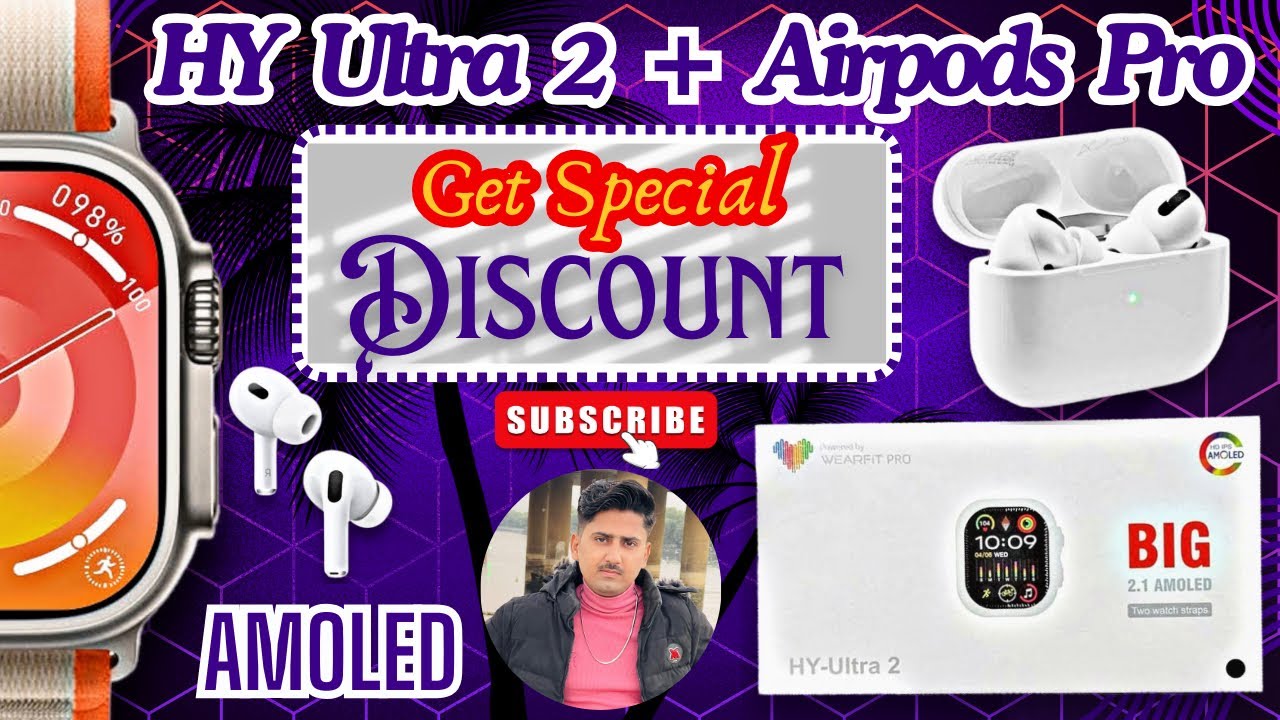 HY Ultra 2 + Airpods Pro Discount Deal || MUST WATCH || Amoled ...