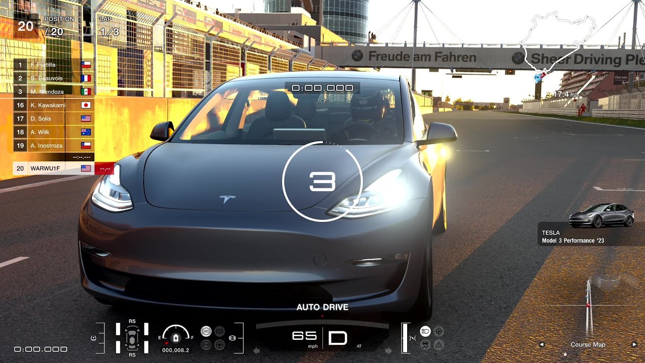 Gran Turismo 7 (PSVR2): Can A Upgraded Tesla Go The Distance? - YouTube