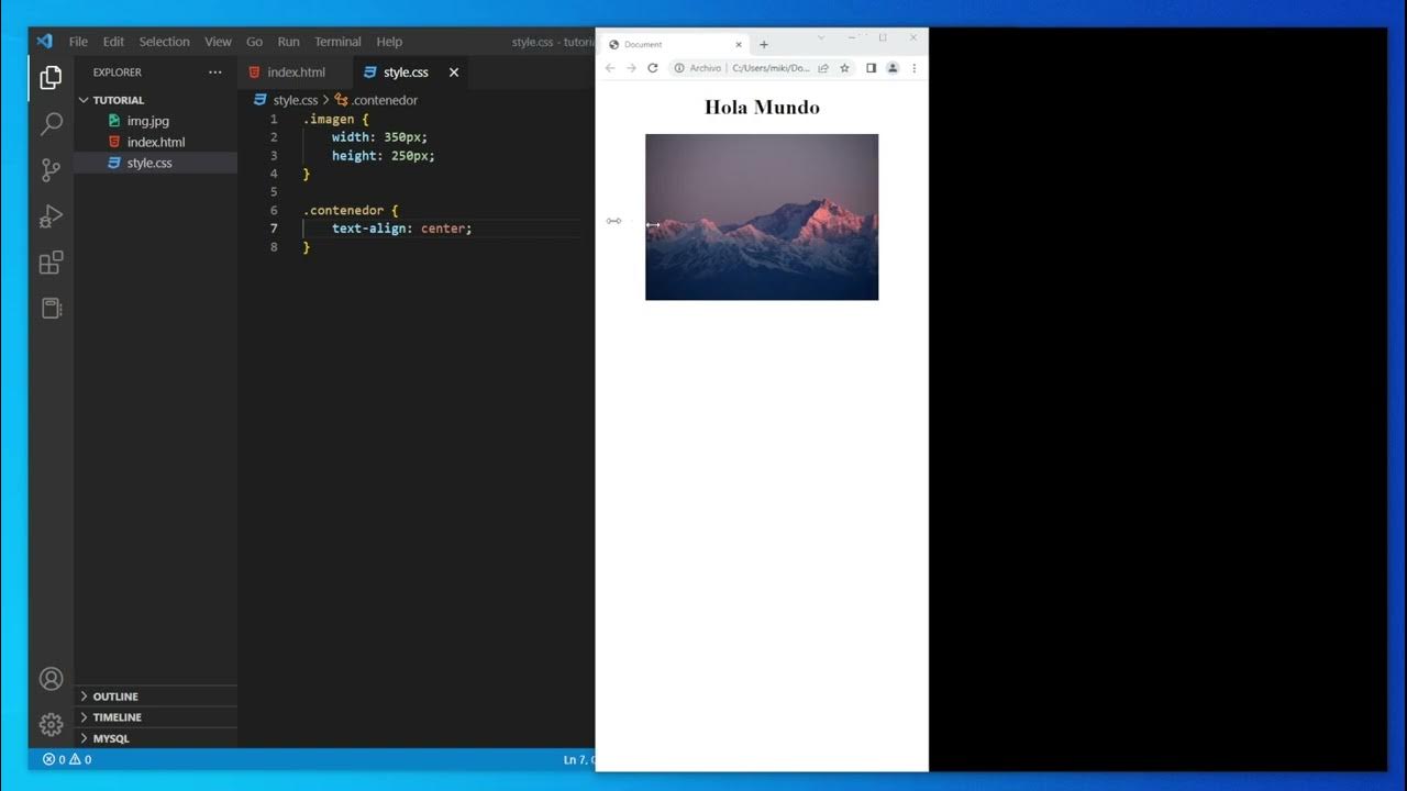 como MOVER una IMAGEN a la IZQUIERDA en CSS 😱 - YouTube