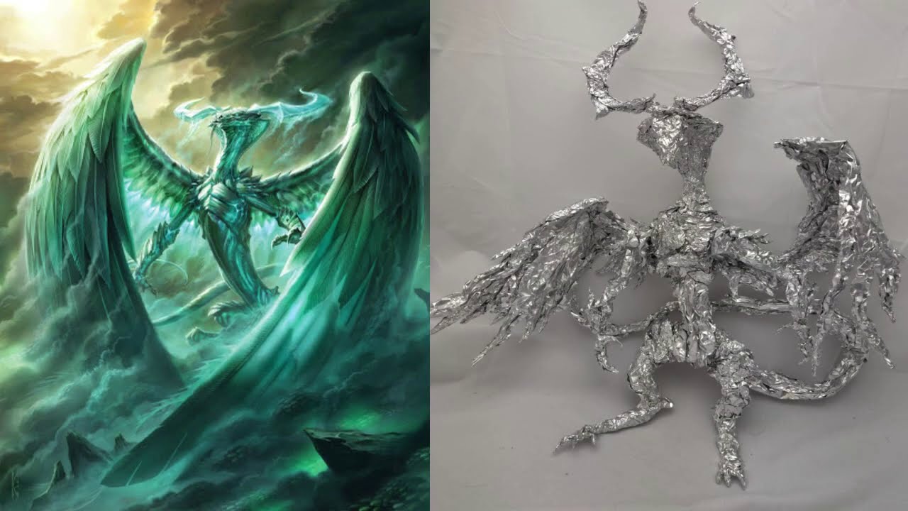 Ugin the Spirit Dragon - Aluminum Foil Sculpture - YouTube