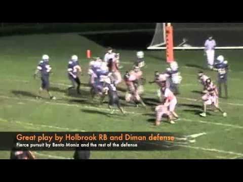 Diman Bengal Football - Week 4 vs Holbrook-Avon - YouTube