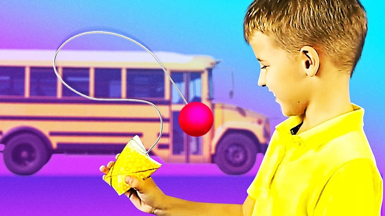 BORED ON A BUS HACKS || 11 COOL THINGS TO DO ON A SCHOOL BUS - YouTube