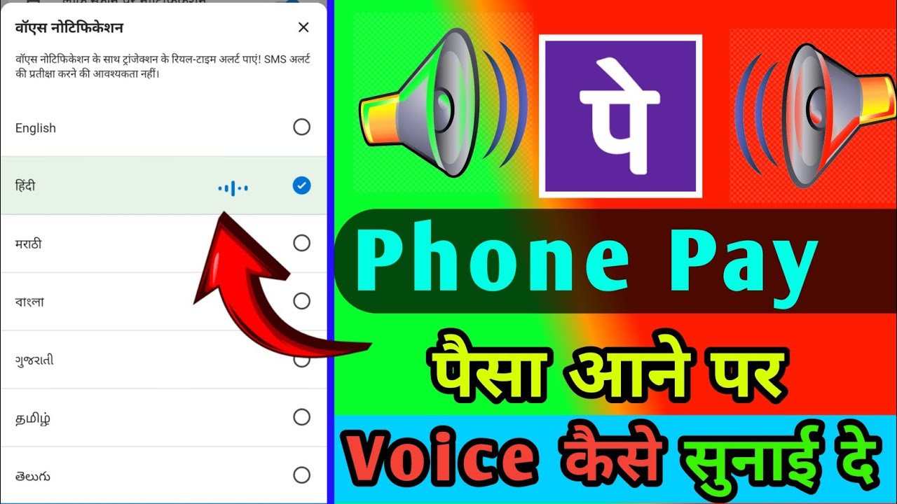 Phone Pay Voice Notification Kaise On Kare• How to turn on voice notification in Phone Pay ...
