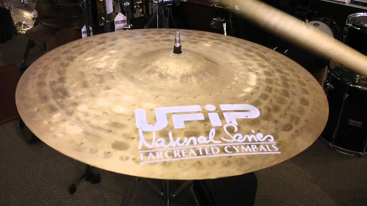 UFIP Natural Series White Label Crash Cymbal 17" - 1200 grams - YouTube