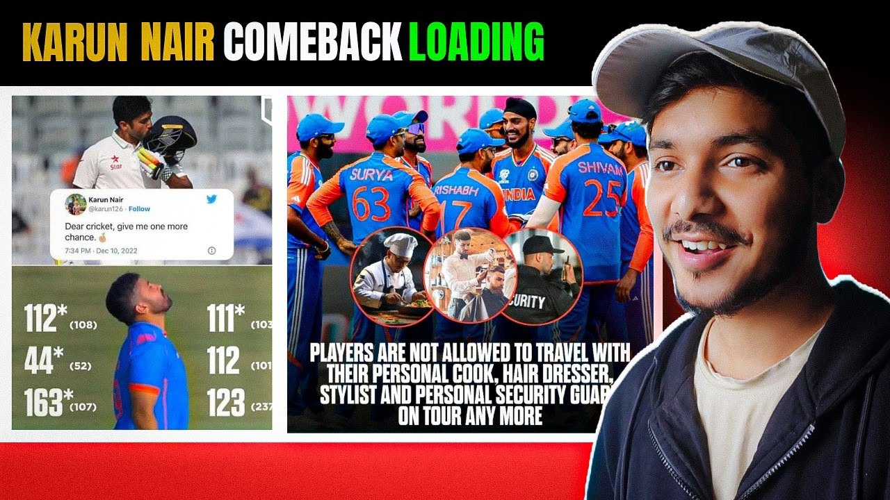 Karun Nair 752 Average 😱 Comeback Loading ⏳Players Kay Sath Sabka jana band||Ind New Batting ...