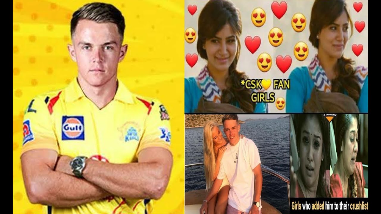 Chennai super kings |samcurran recent csk girls fans crush - YouTube
