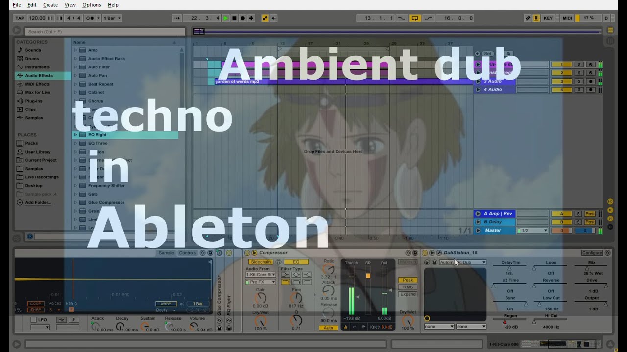 Ambient dub techno chords tutorial in Ableton - YouTube