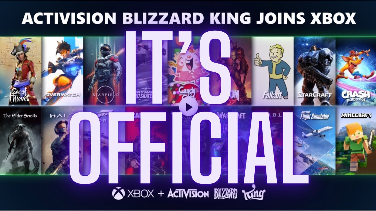 It's Official!! Microsoft now owns Blizzard Activision! $69 Billion ...
