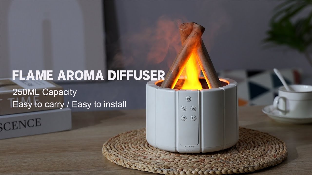 BIZOE | Campfire design 250ml aroma diffuser BZ-2309 - YouTube