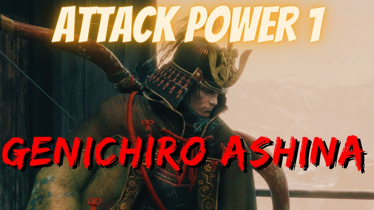 Sekiro: Attack Power 1 - Genichiro Ashina (No Damage, Charmless, Demon ...