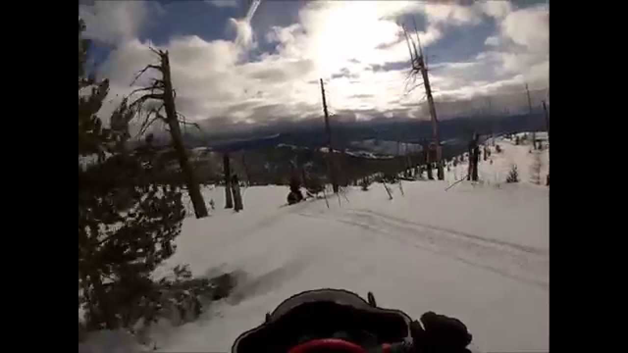 Blue Mountains snowmobiling 2015 - YouTube