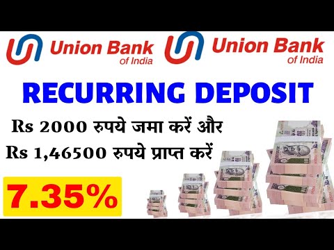 union bank recurring deposit scheme interest rate 2023| union bank rd ...