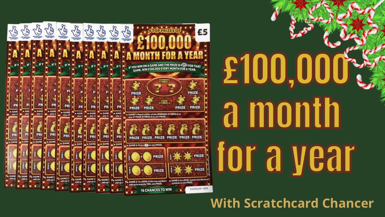 £100,000 a month for a year - £5 scratch cards today - Scratchcard ...