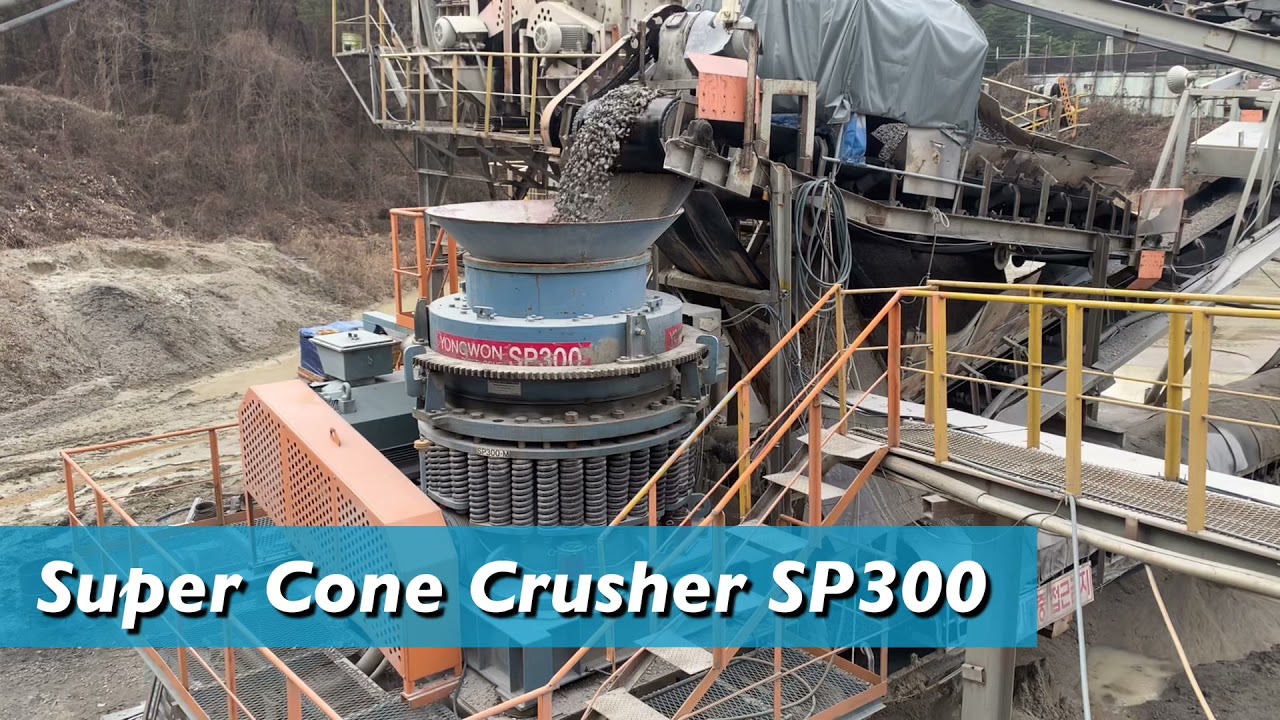 Powerful Crushing Rocks with SP300 Super Cone Crusher for Sand Making ...