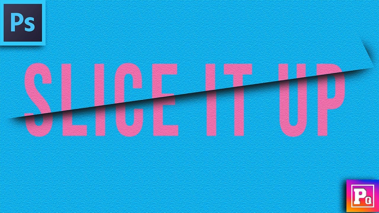 Elegant looking Slice Text Effect || Photoshop Tutorial 2018_HD - YouTube
