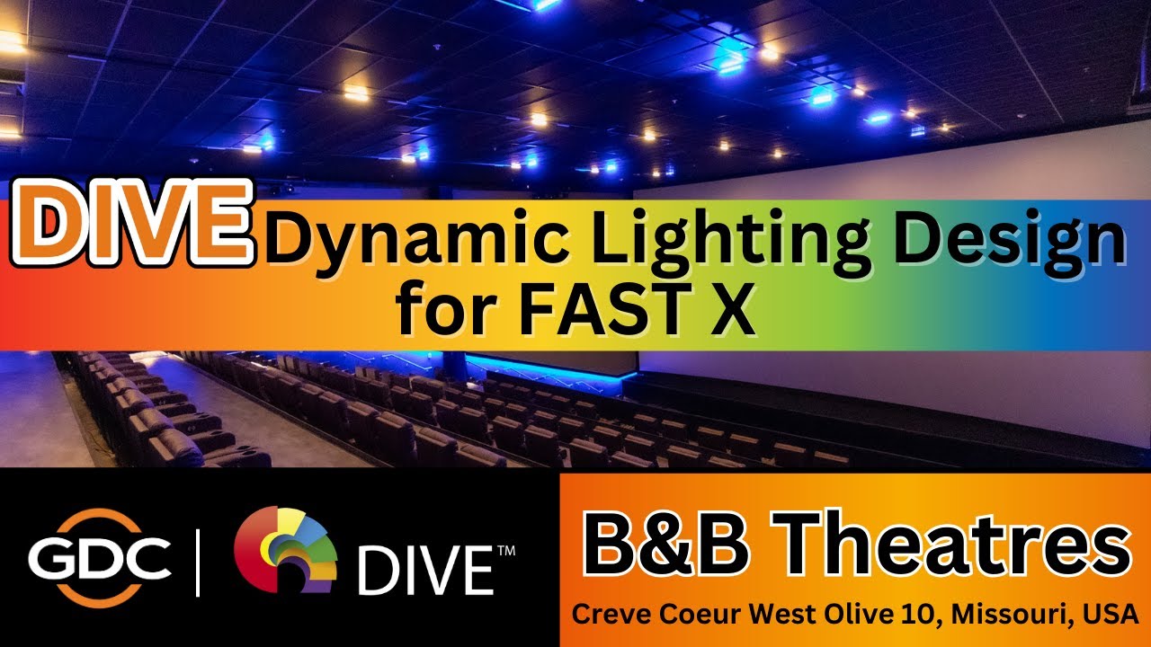 DIVE Dynamic Lighting Design. Make a Cinematic Pre-show Impact! - YouTube