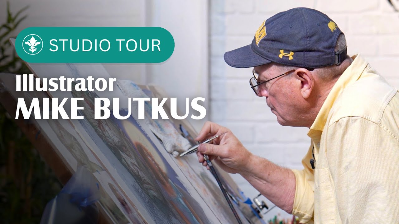 Studio Tour with Illustrator Mike Butkus - YouTube