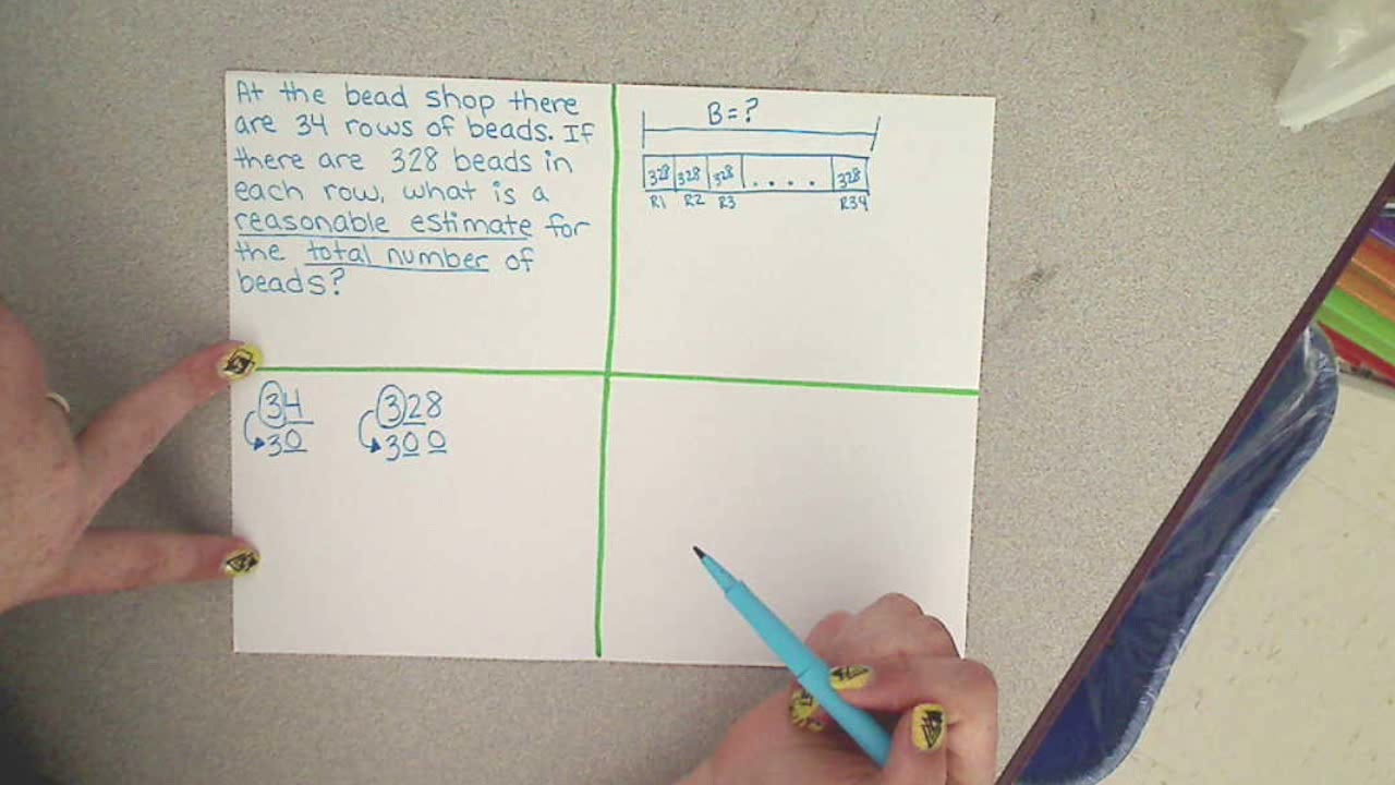 Multiplication with Estimation Problem Solving - YouTube