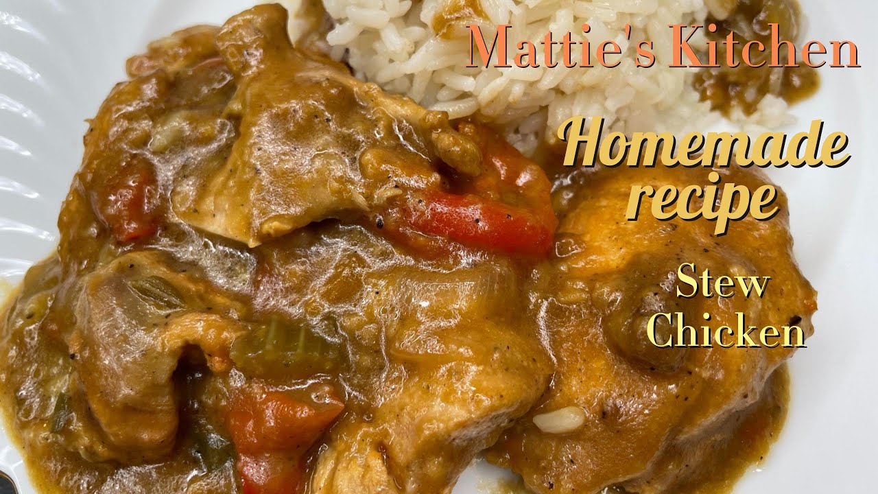 Cooking Stew Chicken In Mattie's Kitchen!! Enjoy!! - YouTube