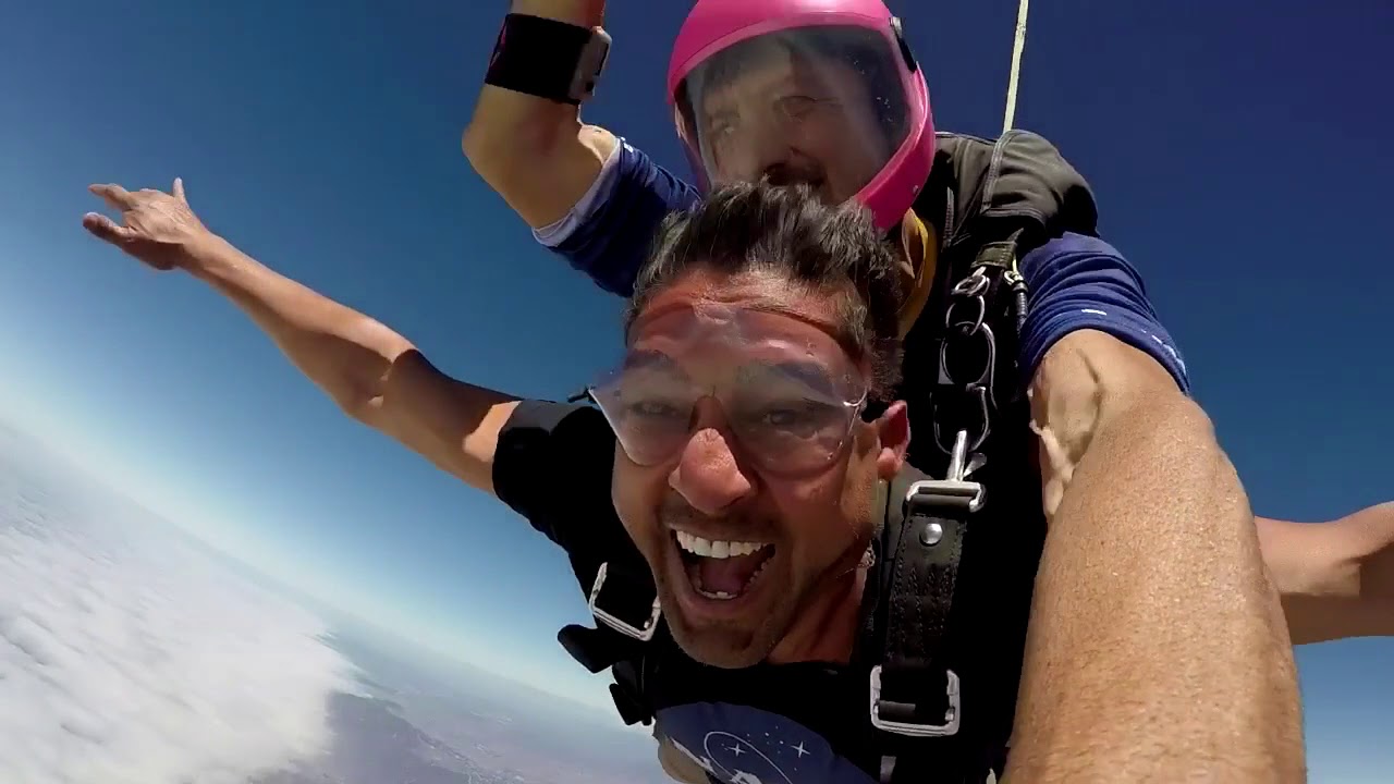 Skydiving with go jump in Oceanside. - YouTube