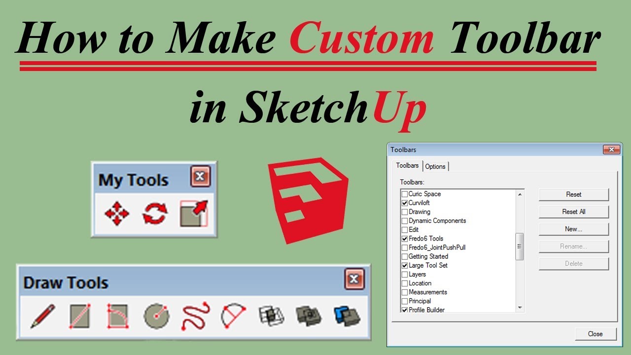 How To Make Custom Toolbar In Sketchup YouTube how-to-make-custom-toolbar-in-sketchup-youtube